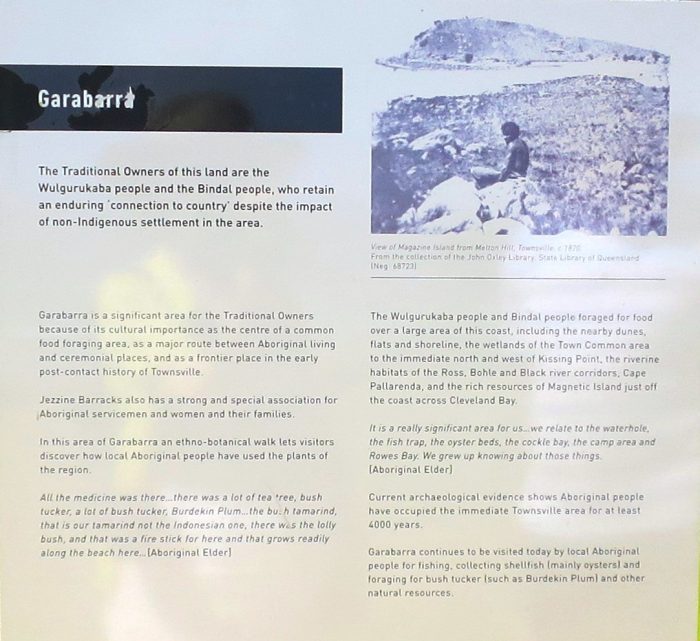 Wulgurukaba People – Ethno-Botanical Trail at Jezzine Barracks ...